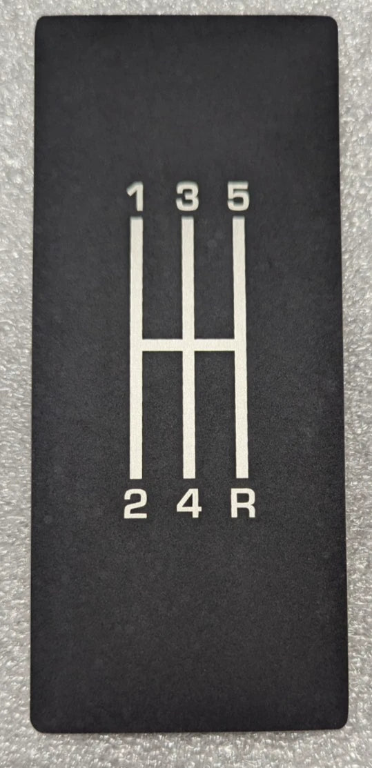 77-82 CORVETTE C3 5-SPEED SHIFT CONSOLE SHIFTER INDICATOR PLATE - TKX ...