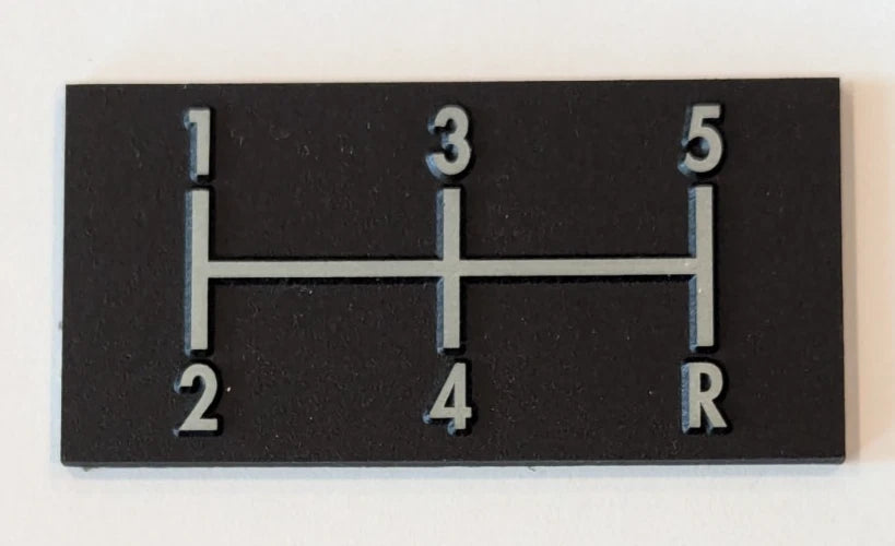 68-72 CHEVELLE 5-SPEED CONSOLE SHIFT INDICATOR SHIFTER PLATE - T5 TREM ...
