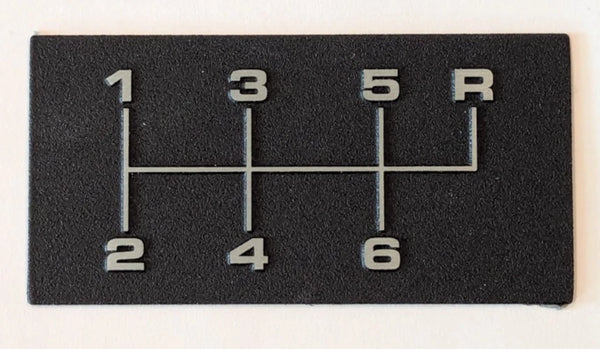68-72 CHEVELLE 6-SPEED CONSOLE SHIFT INDICATOR SHIFTER PLATE - T56 TR6 ...