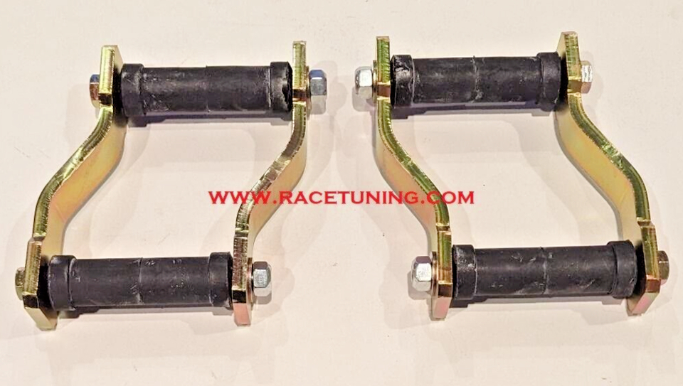 OFFSET LEAF SPRING SHACKLES / BUSHINGS 67-76 MOPAR A-BODY SUSPENSION ...