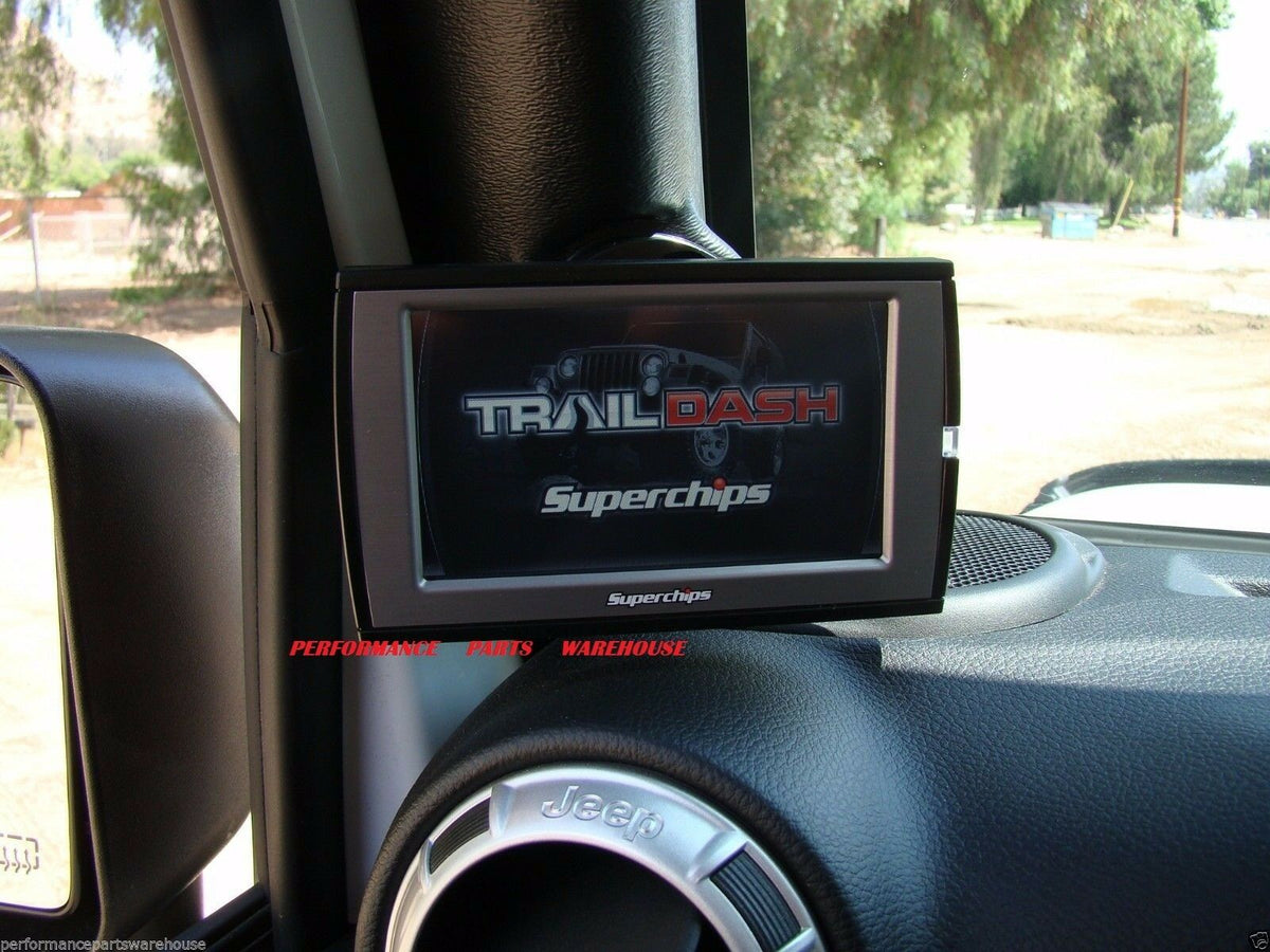 PILLAR MOUNT Only SUPERCHIPS TRAILDASH & TD2 07-10 JEEP WRANGLER JK ...