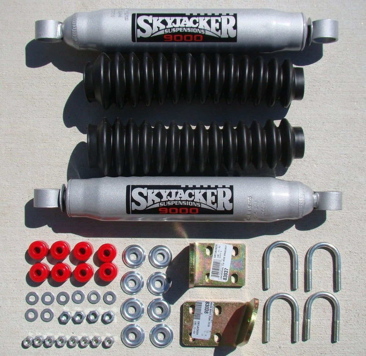 DUAL FRONT STEERING STABILIZER SHOCK KIT 70-79 FORD F100 F150 & 78-79 ...