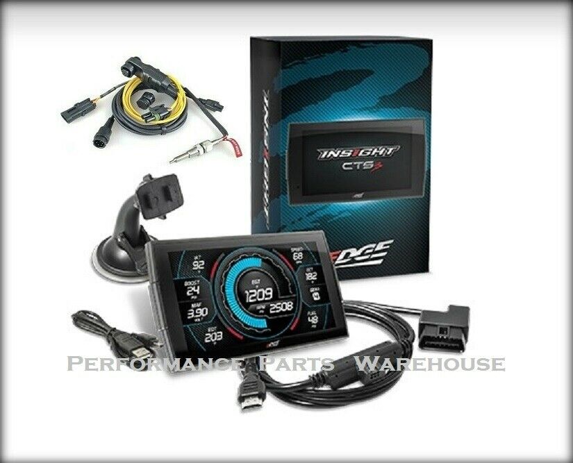 EDGE INSIGHT CTS3 GAUGE DISPLAY w/ EGT PROBE 96-NEWER DODGE RAM, FORD ...